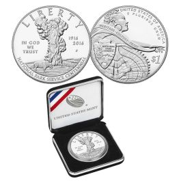 100th Anniversary Of The National Park Service 2016 Proof Silver Dollar