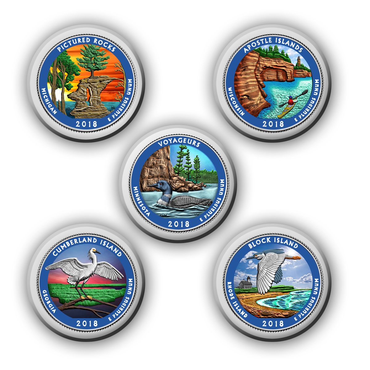 2018 America the Beautiful® National Parks Set - Colorized