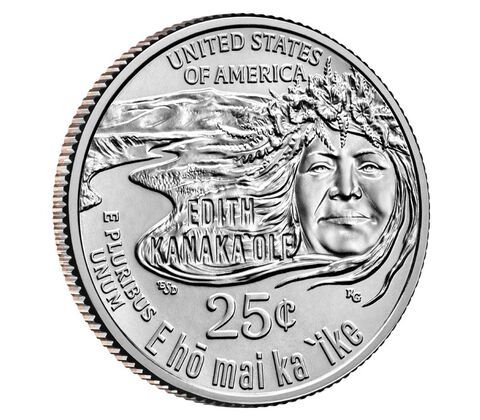 2023 Edith Kanakaʻole American Women Quarters P&D Rolls