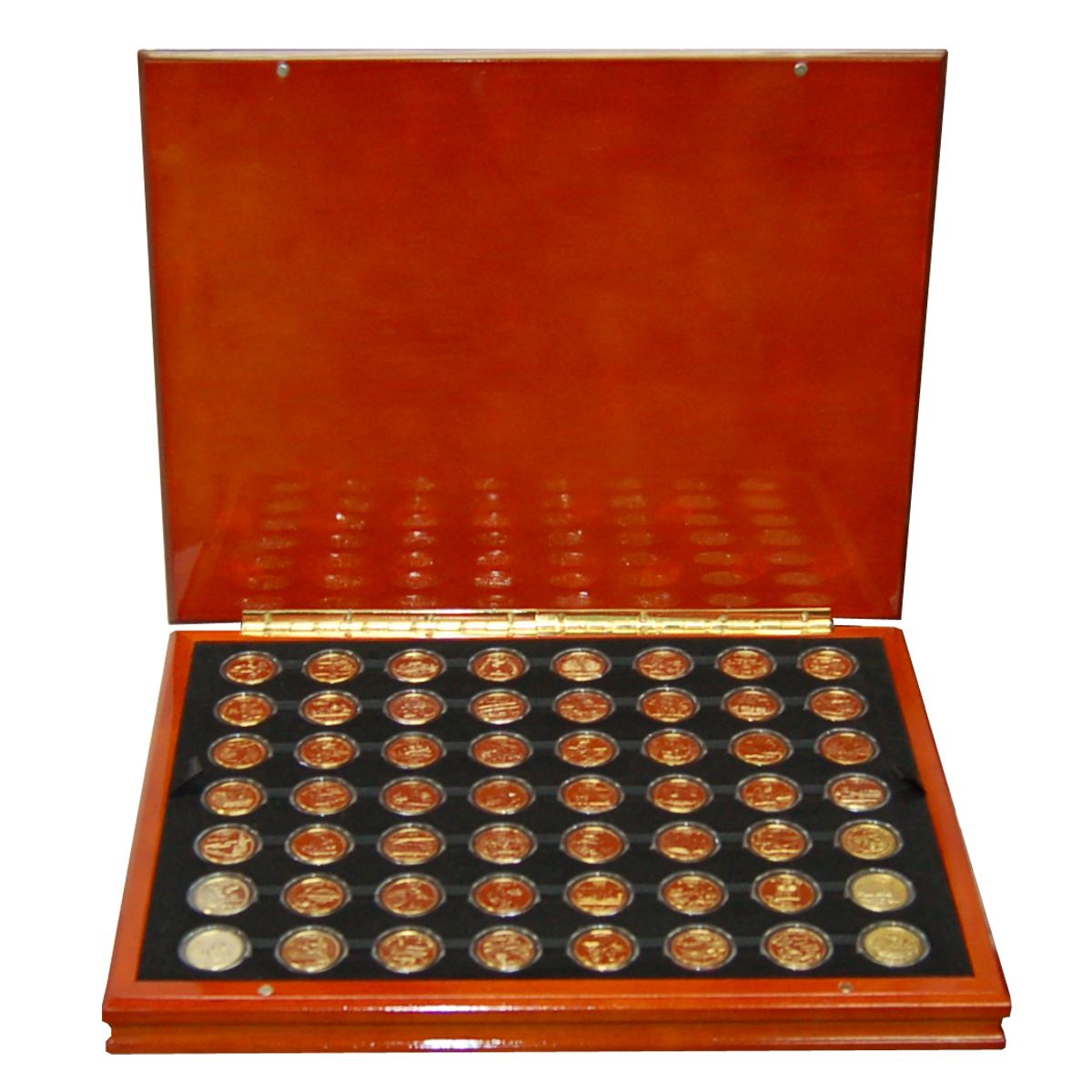 1999-2009 State and Territorial Quarters, Gold Plated, Boxed