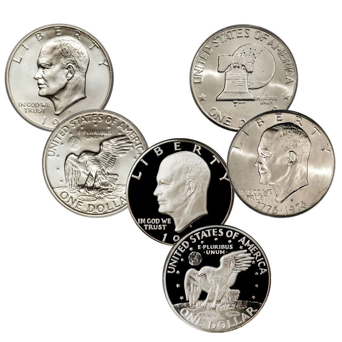 Complete Eisenhower Dollar Collection in Collector's Display Box