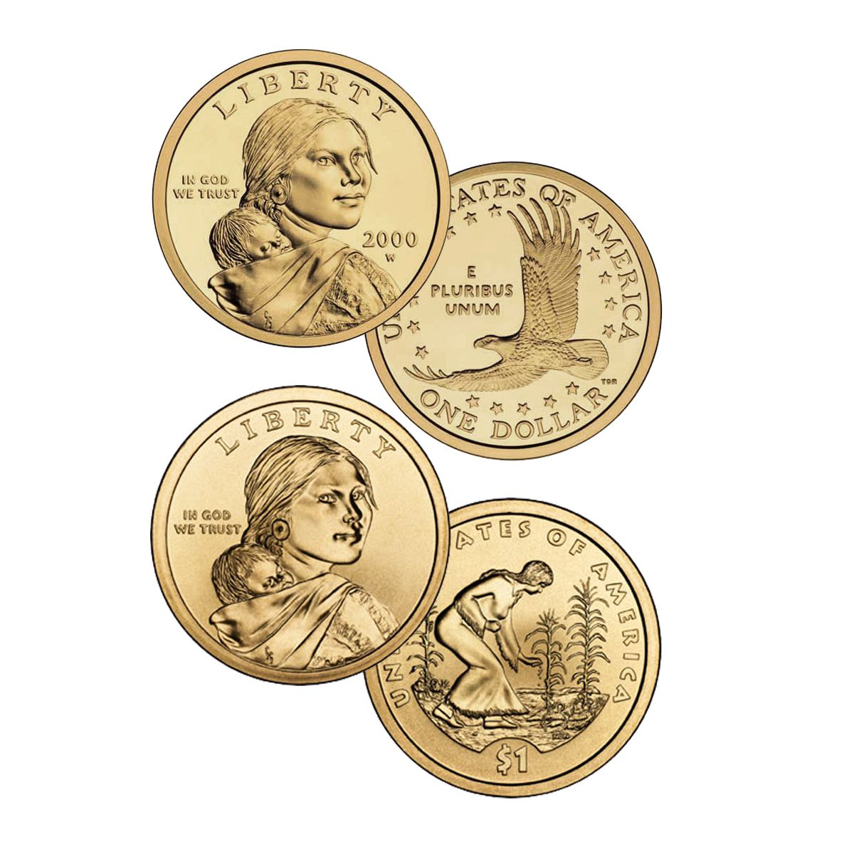 First Year of Issue Sacagawea/Native American Dollars