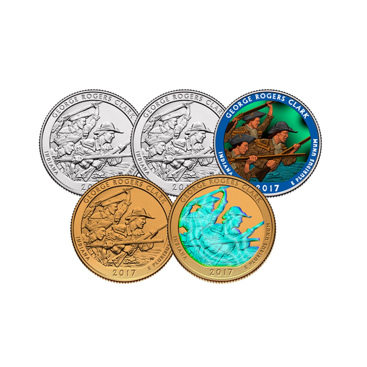 America the Beautiful® National Parks 5 Piece Quarter Indiana