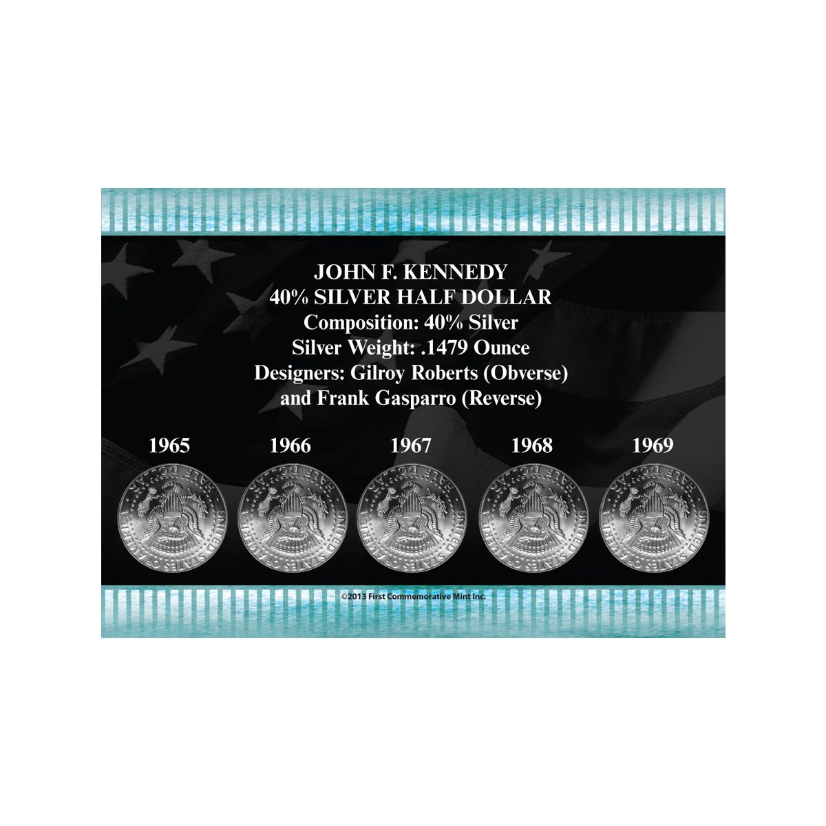 JFK Complete Circulating 40% Silver Half Dollar Collection