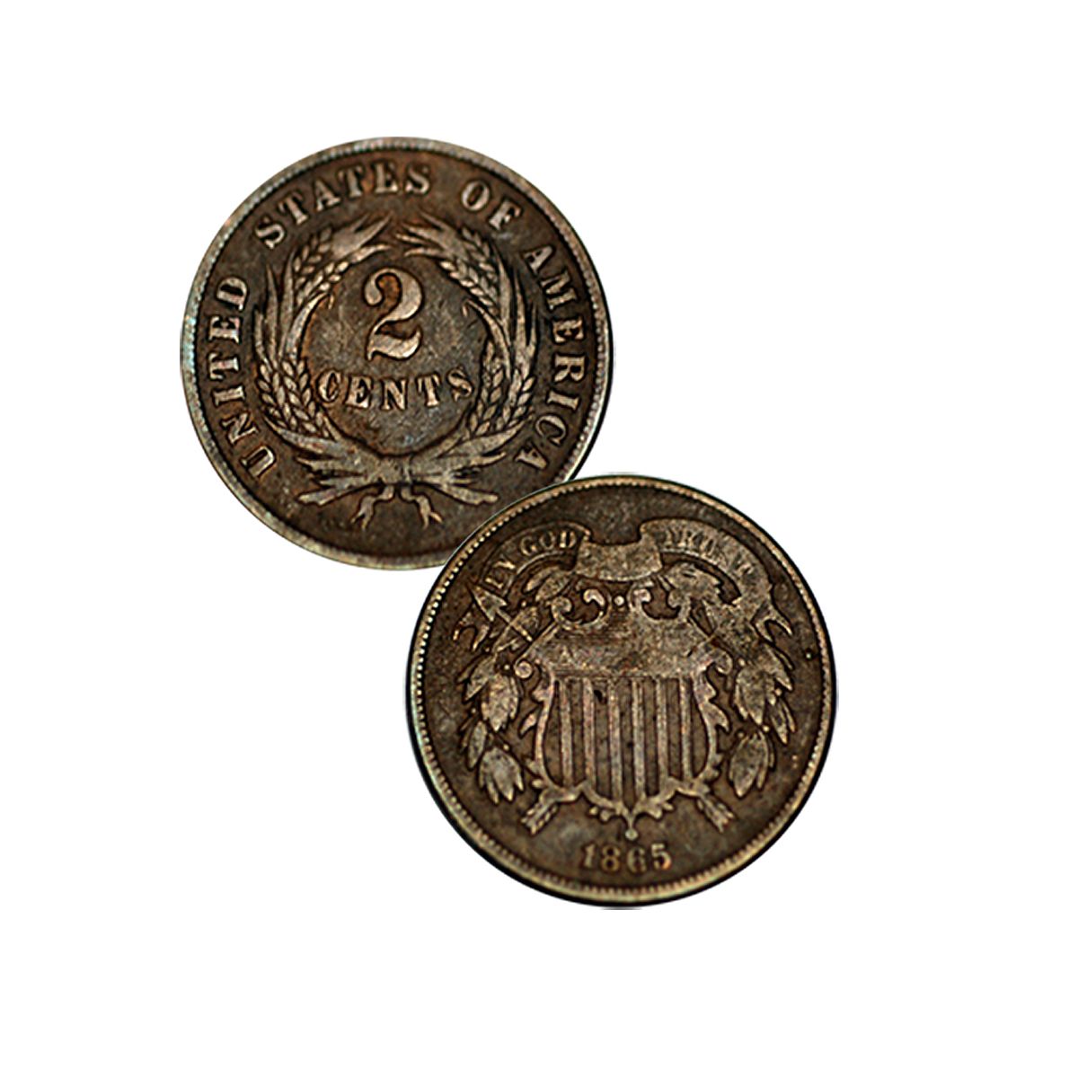 Large Cent, 2 Cent, 3 Cent Collection - U.S. Coins