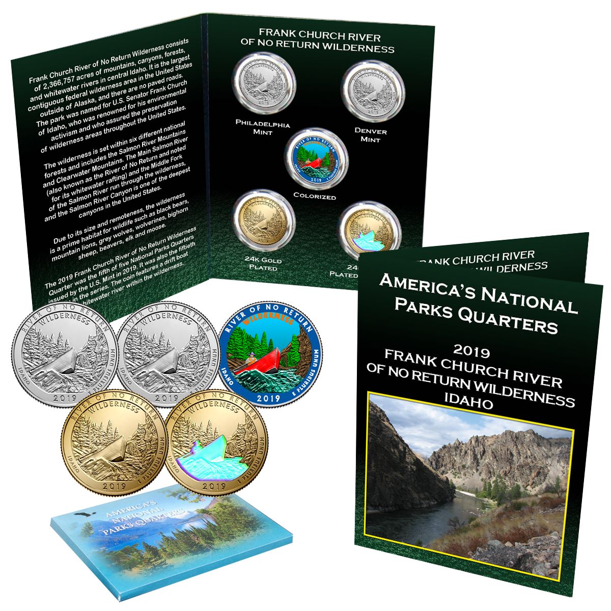 America The Beautiful® National Parks 5 Pc Quarter Set - Idaho