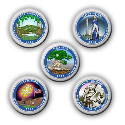 2013 America the Beautiful® National Parks Set - Colorized