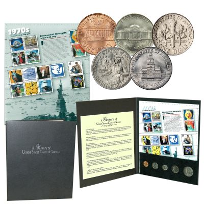 A Century of Coins and Stamps - 3PC Set - 1970's, 1980's and 1990's